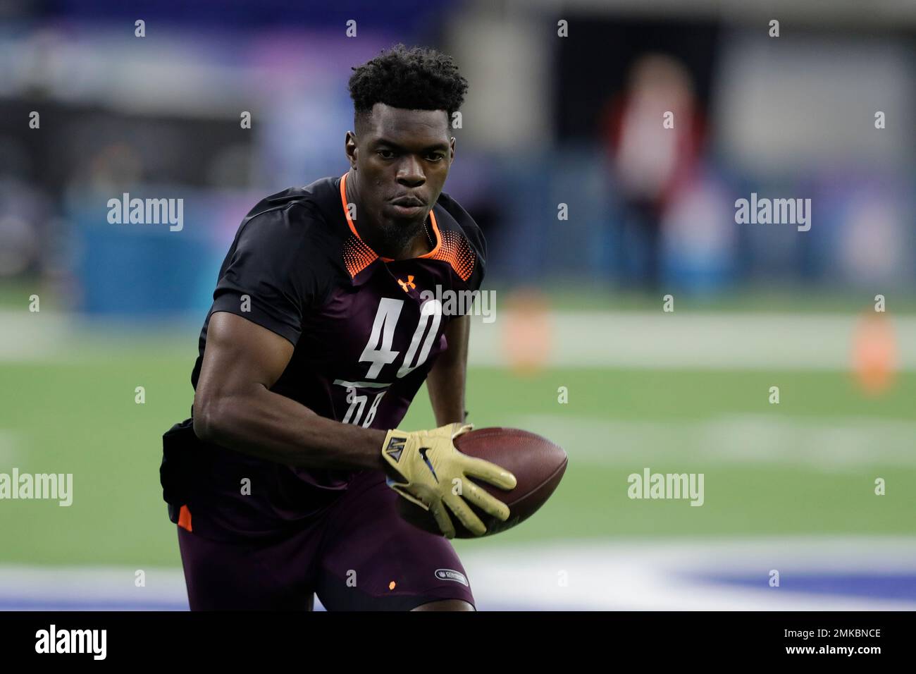 LSU defensive back John Battle runs a drill during the NFL football ...