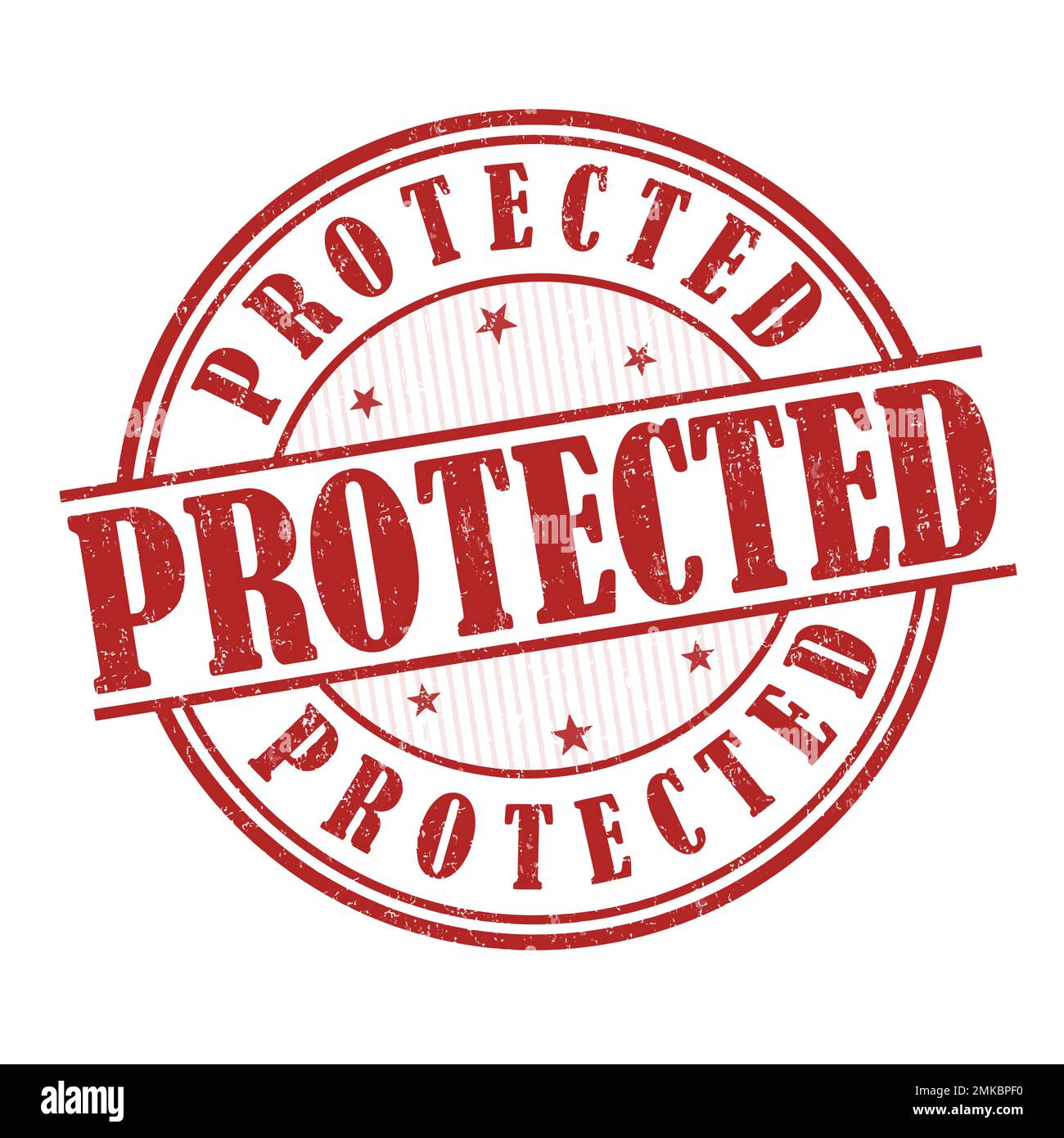 Protected grunge rubber stamp on white background, vector illustration Stock Vector Image & Art ...
