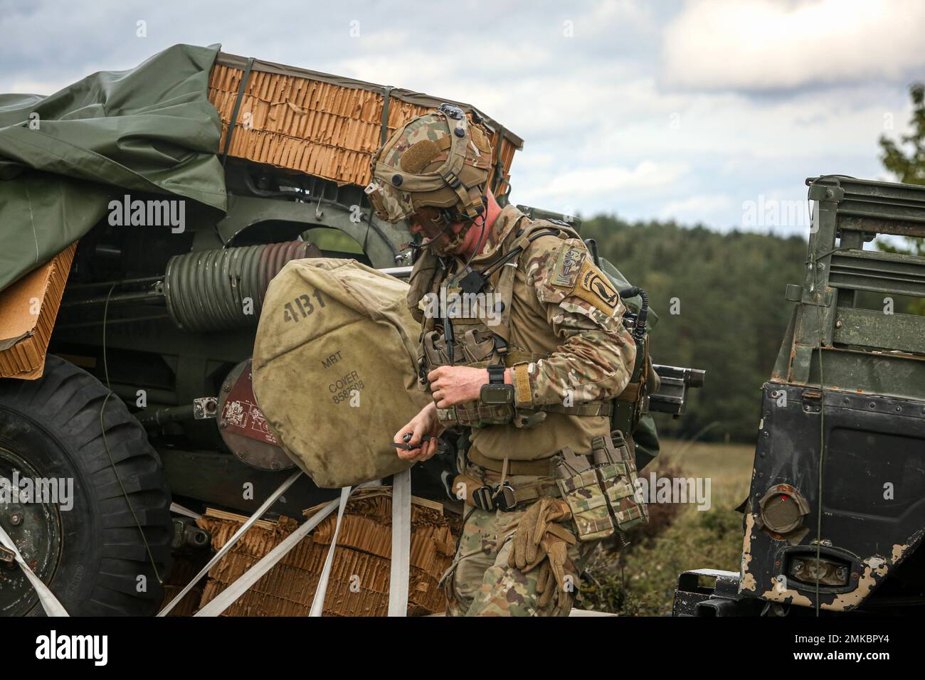 U.S. Solider Spc. Jacob Luce assigned to Headquarters and Headquarters ...