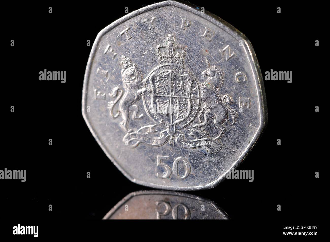 2013 ironside fifty pence coin hi-res stock photography and images - Alamy