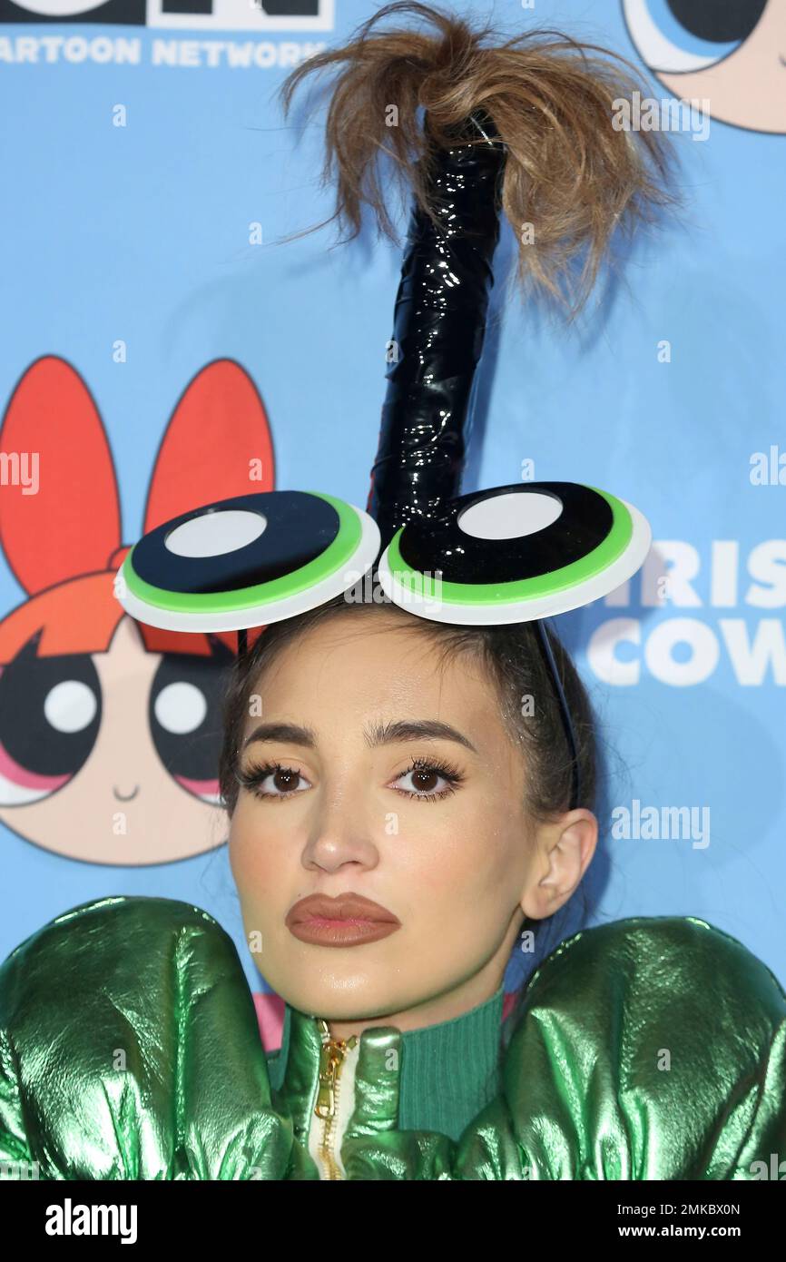 Megan Pormer arrives at the Christian Cowan x The Powerpuff Girls ...
