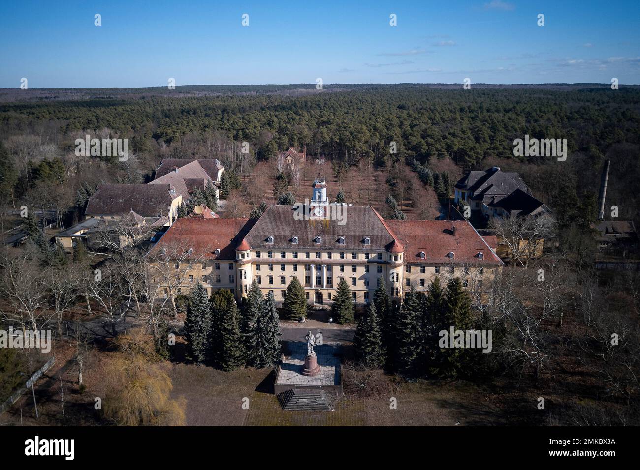 In this Tuesday, Feb. 22, 2019 photo, a Lenin monument stands in front ...