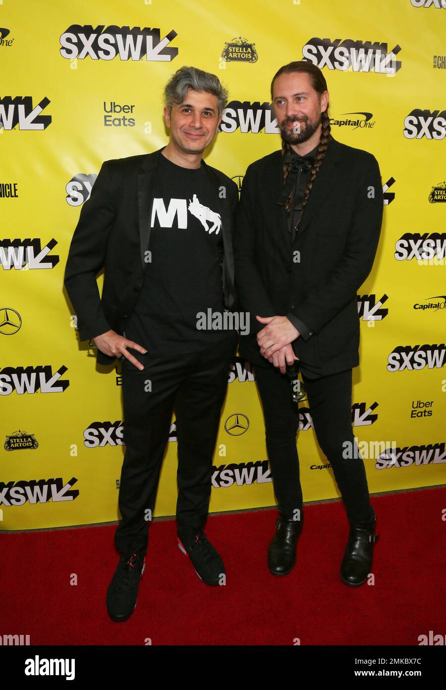 Win Rosenfeld, left, and Ian Cooper arrive for the world premiere of ...