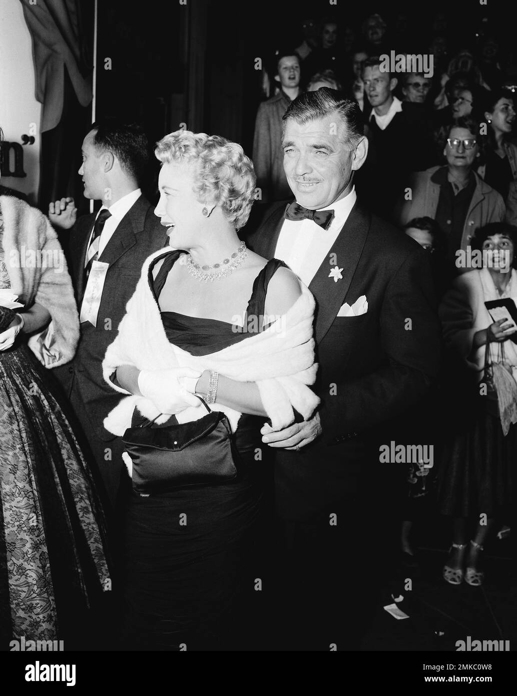 Clark Gable arrives with his wife, actor Kay Williams Spreckels at the ...
