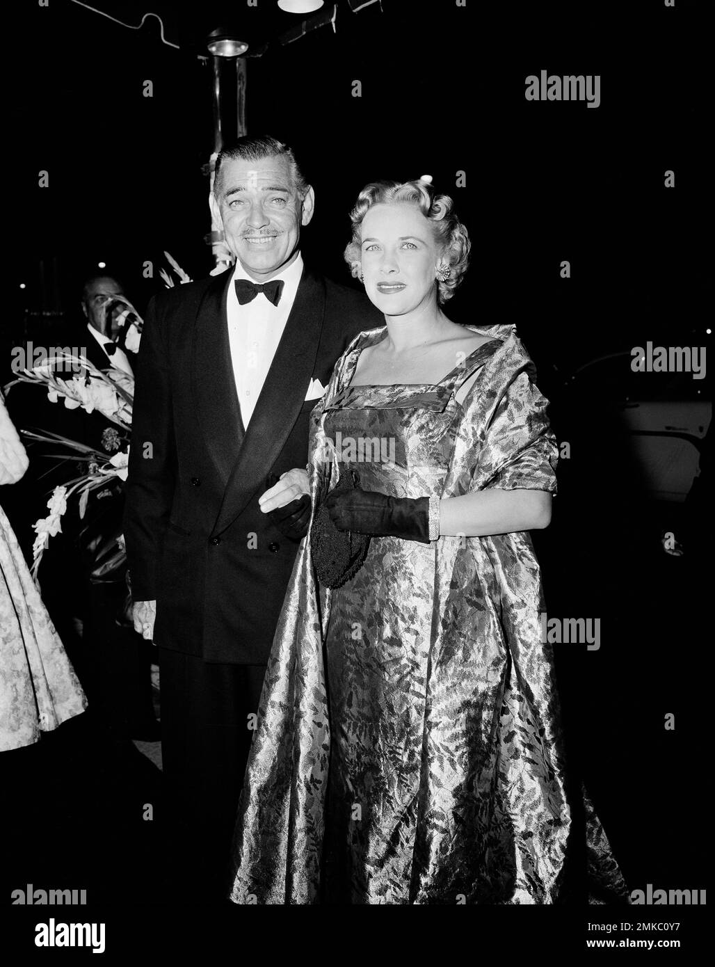 Film star Clark Gable and his bride of a few months, Kay Williams ...