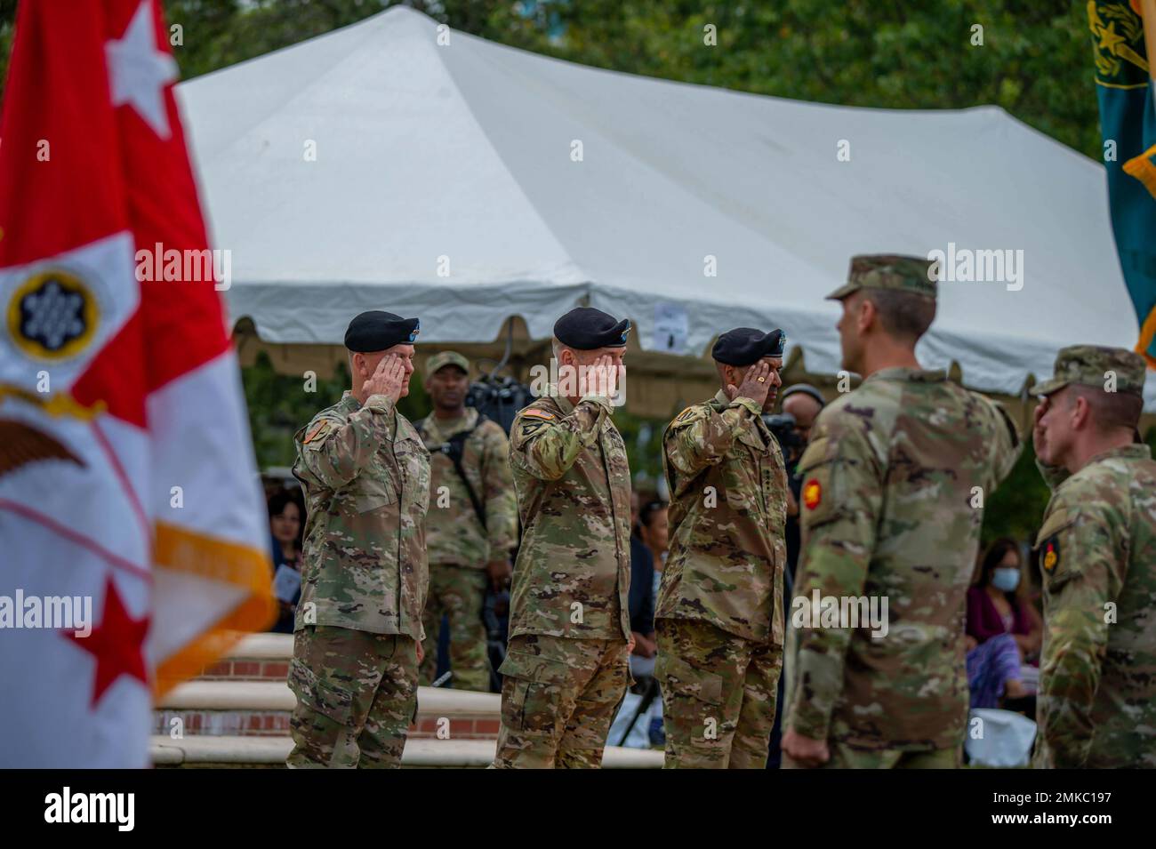 U.S. Army Gen. James McConville, Chief of Staff of the Army, Gen. Gary ...