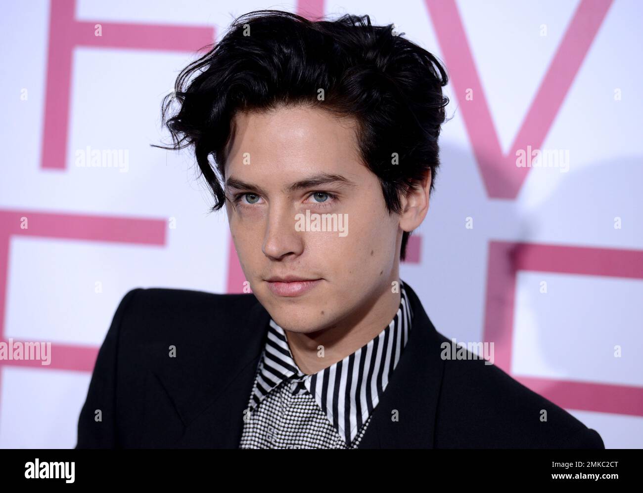 Cole Sprouse arrives at the Los Angeles premiere of "Five Feet Apart ...