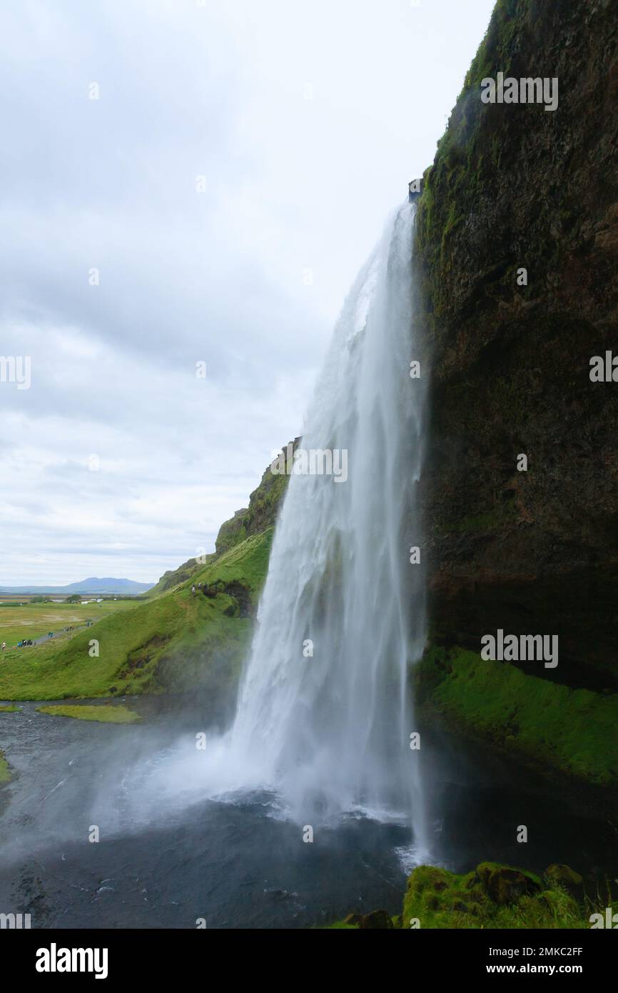 Seljalandsfoss falls in summer season view, Iceland. Icelandic ...