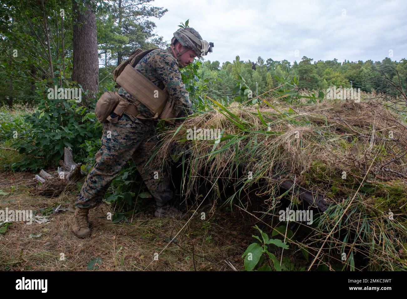 U.S. Marine Corps Sgt. Christian Ellenwood, a platoon sergeant with 2d ...