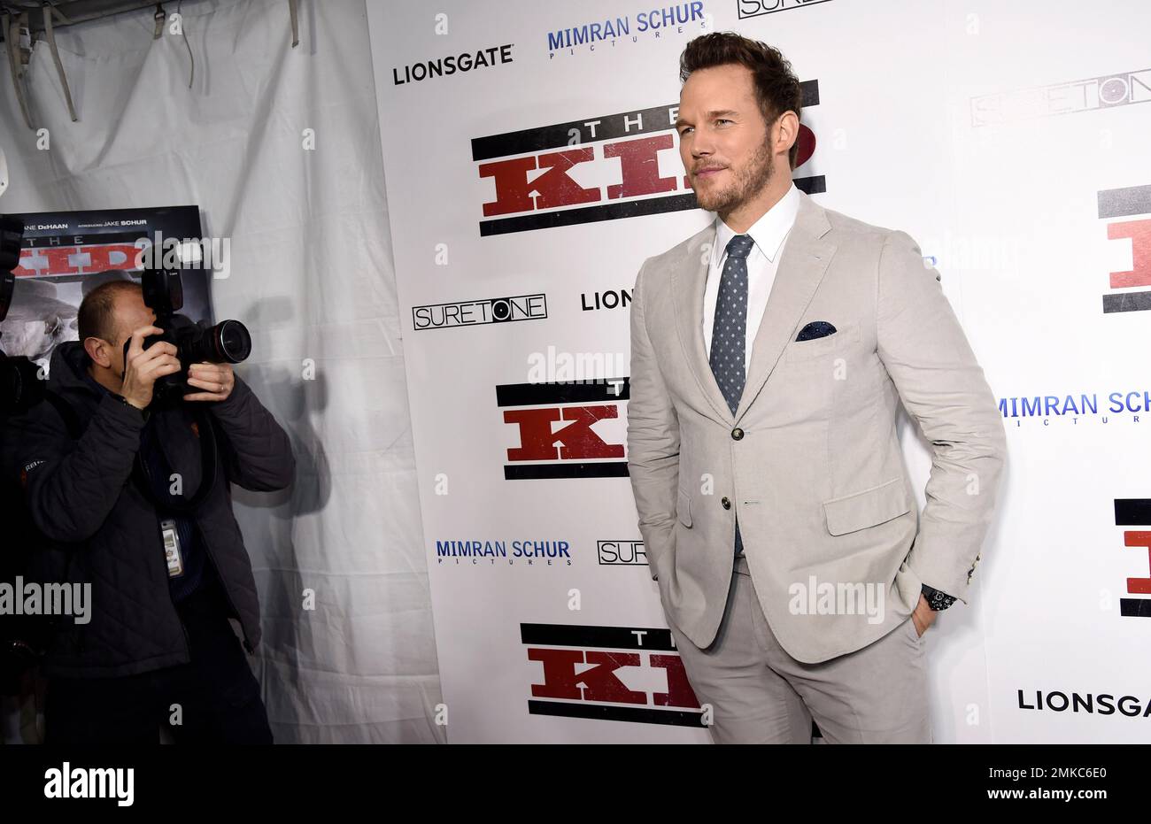 Chris Pratt, a cast member in "The Kid," poses at a special screening of the film at the ...