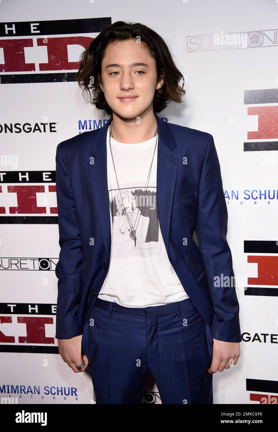 Jake Schur, a cast member in "The Kid," poses at a special screening of ...