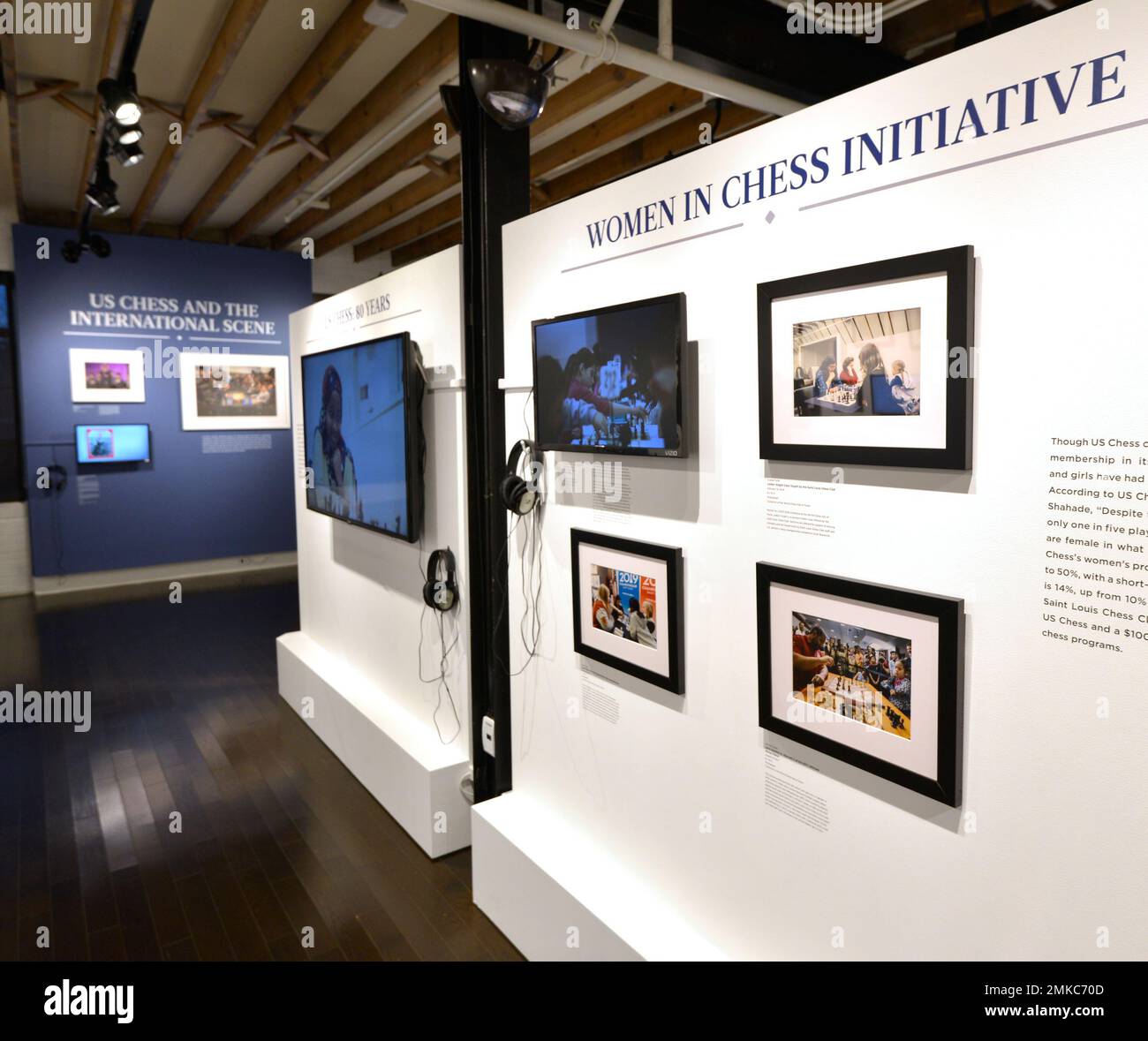 IMAGE DISTRIBUTED FOR WORLD CHESS HALL OF FAME - A display featuring ...