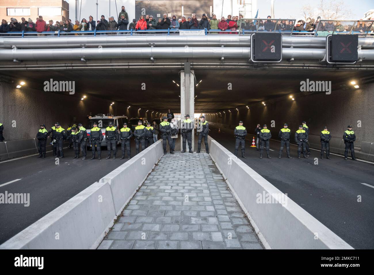 01-28-2023.The Hague,The Netherlands.Extinction Rebellion protested the ...