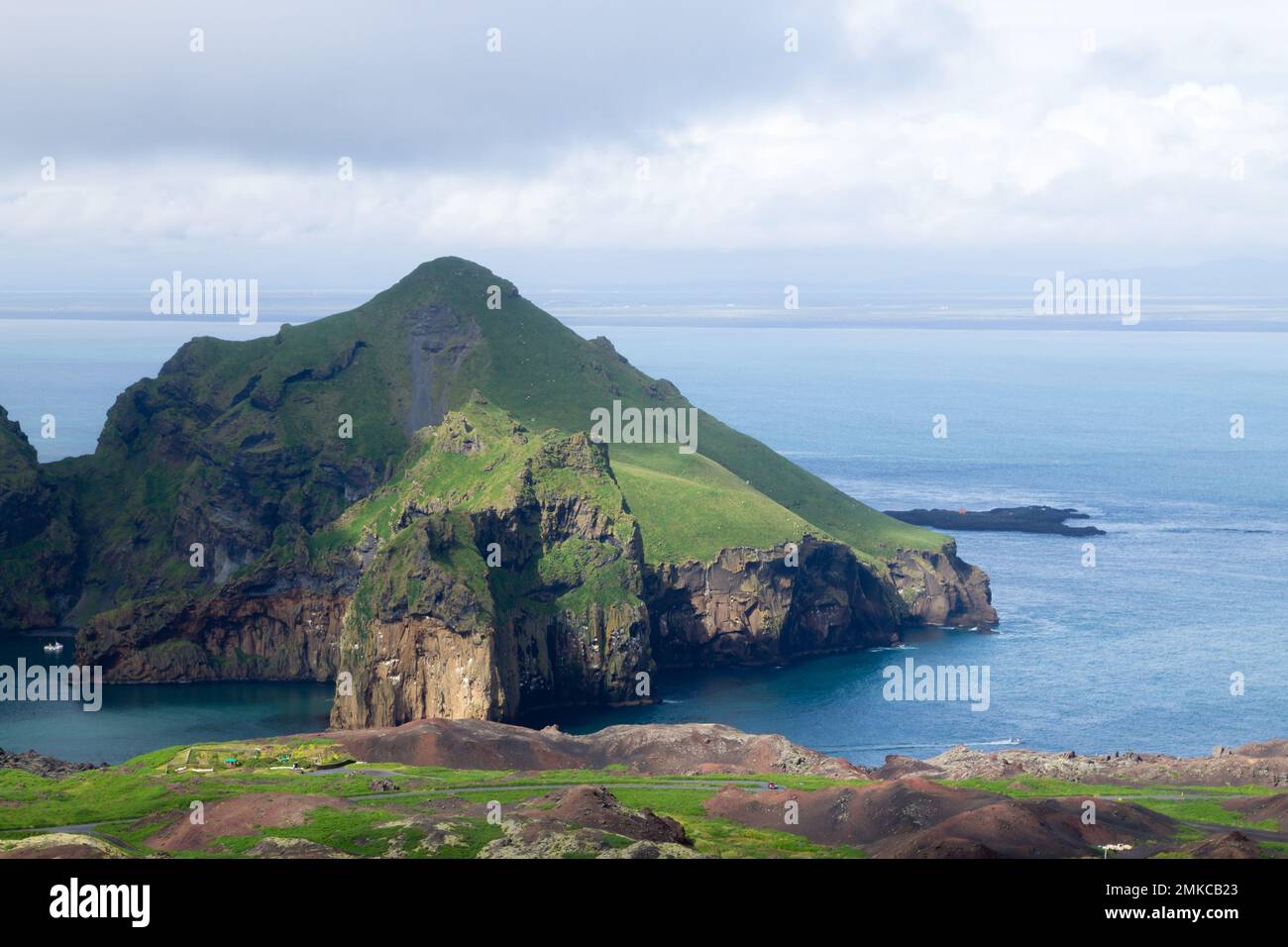 Westman Islands beach view with archipelago island in background ...