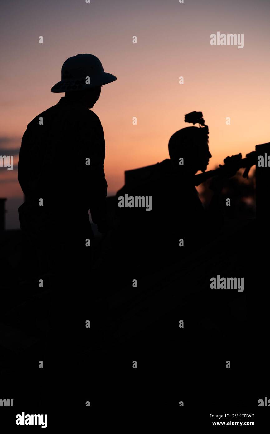 U.S. Marine Corps Cpl. Roman Surra, a range coach with Combat Logistics ...