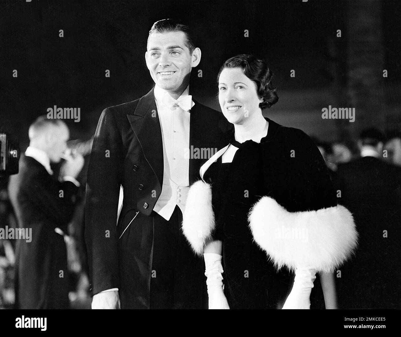 Clark Gable and his wife Maria are pictured at the premiere of "Rain ...