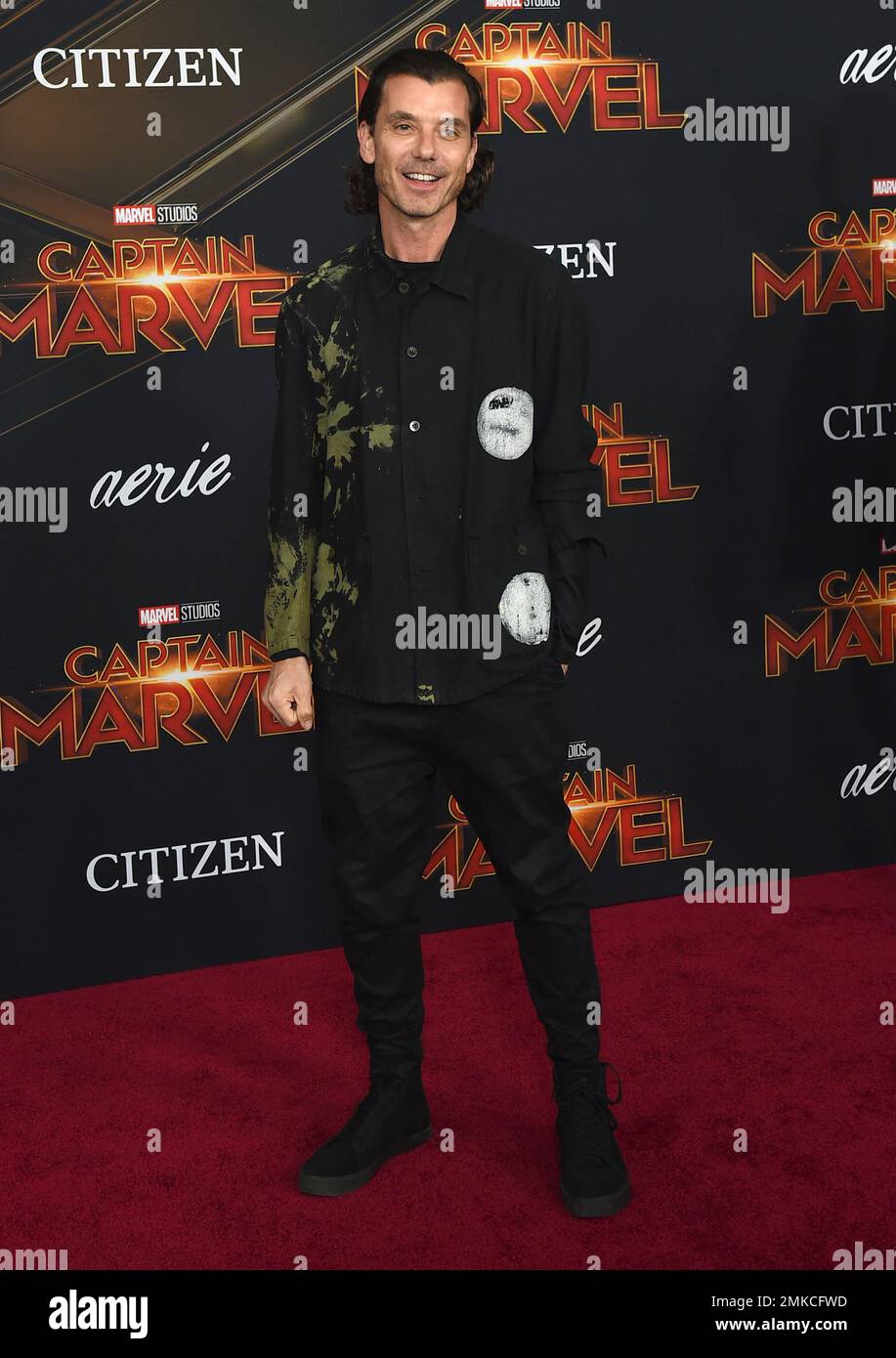 Gavin Rossdale arrives at the world premiere of "Captain Marvel" on ...