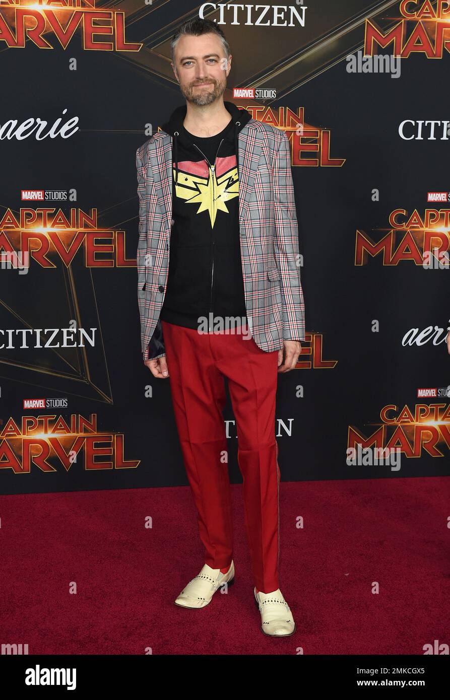 Sean Gunn arrives at the world premiere of "Captain Marvel" on Monday ...