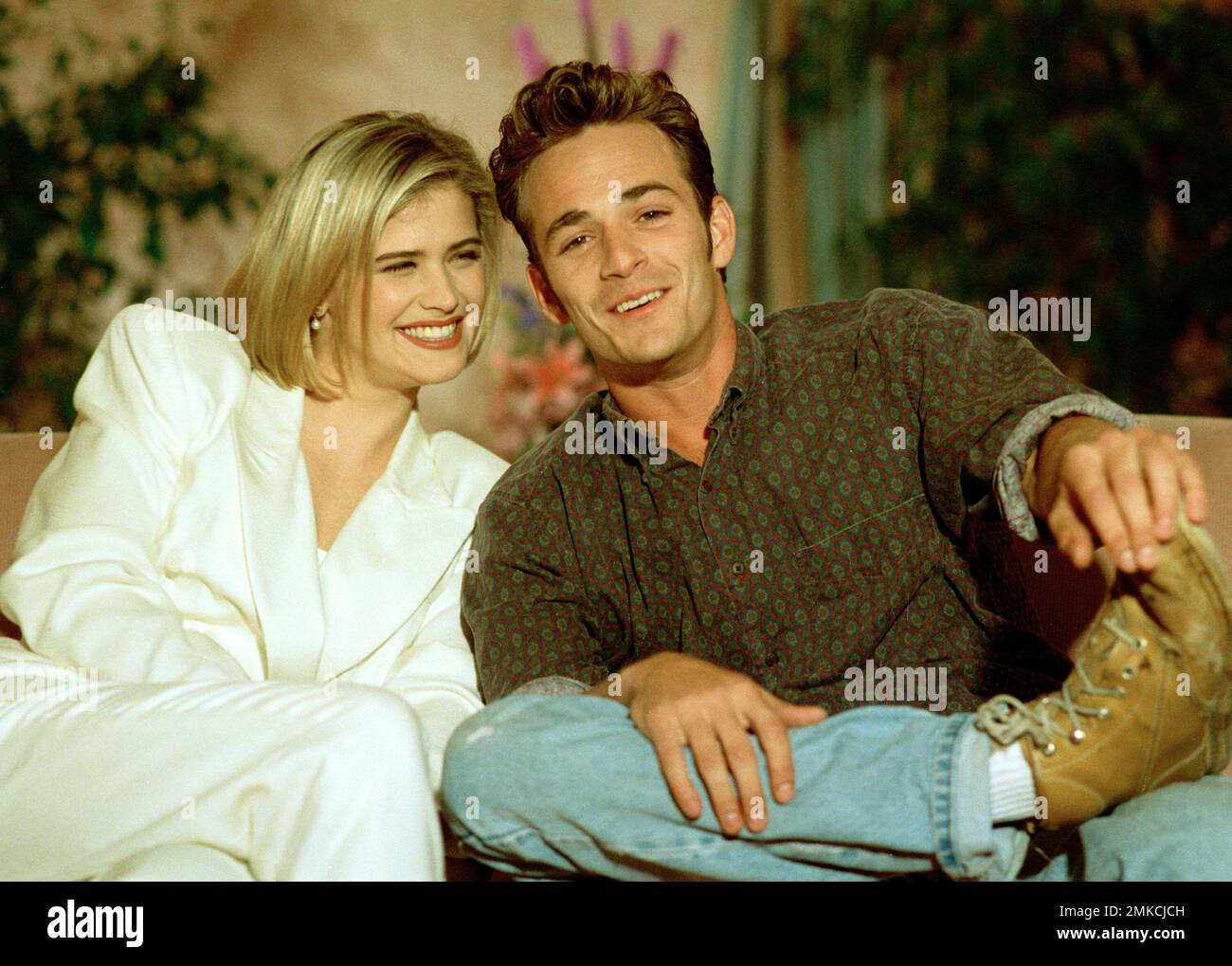 Teen sensations Kristy Swanson and Luke Perry, co-stars in the new film ...