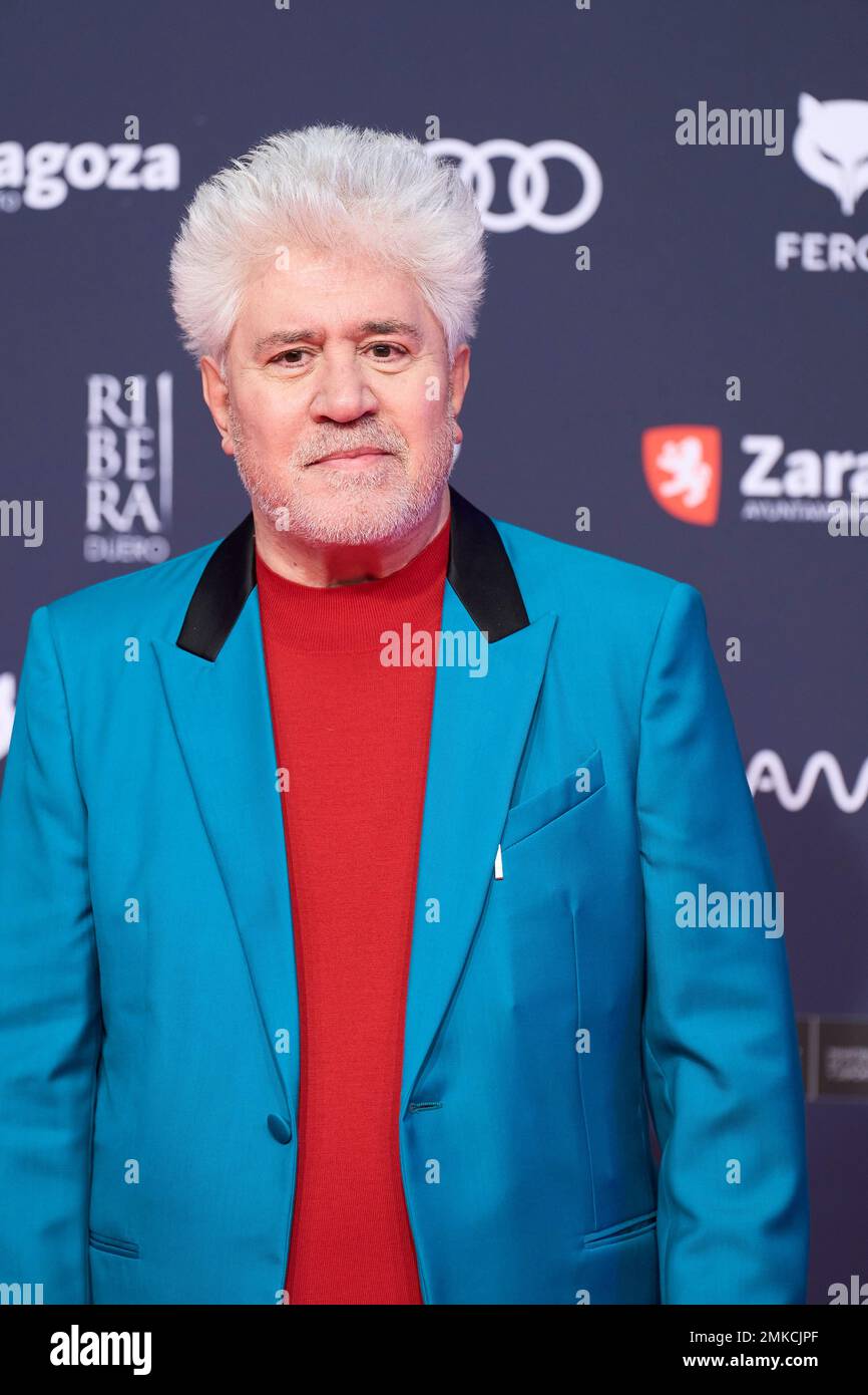 January 28, 2023, Zaragoza, Aragon, Spain: Pedro Almodovar attends ...