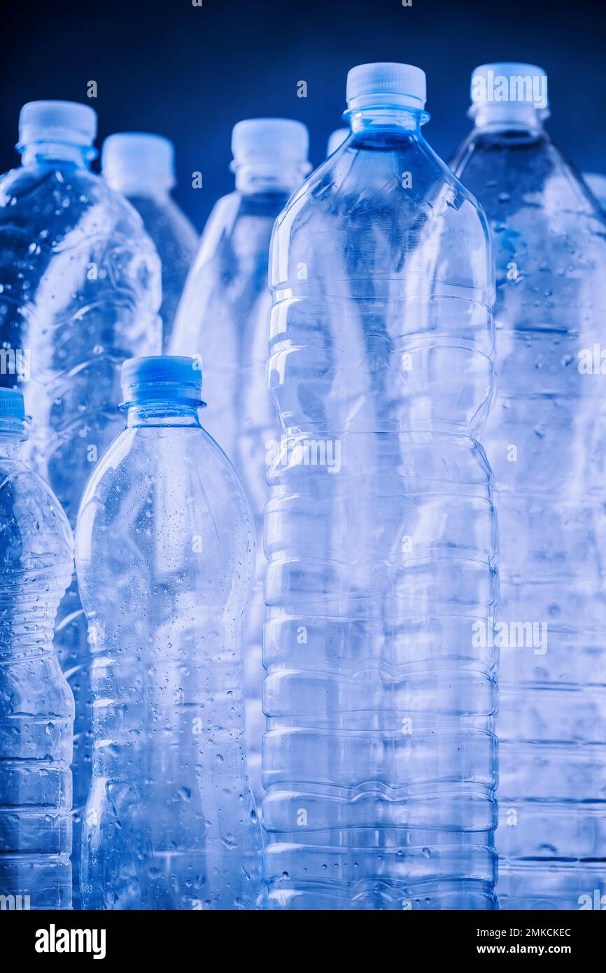 Recycling of empty plastic bottles, for separate waste collection and ...