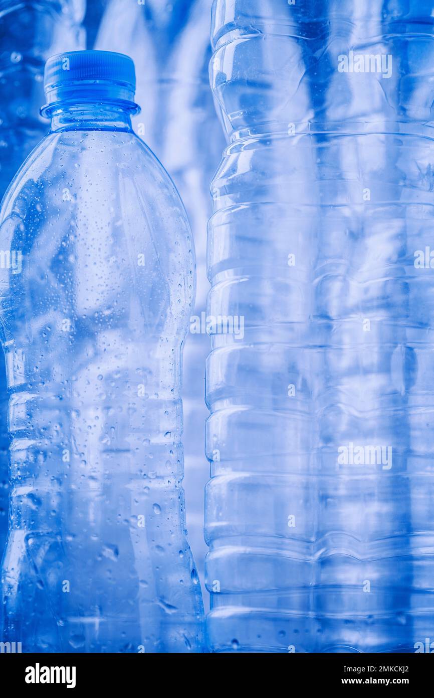 Recycling of empty plastic bottles, for separate waste collection and ...