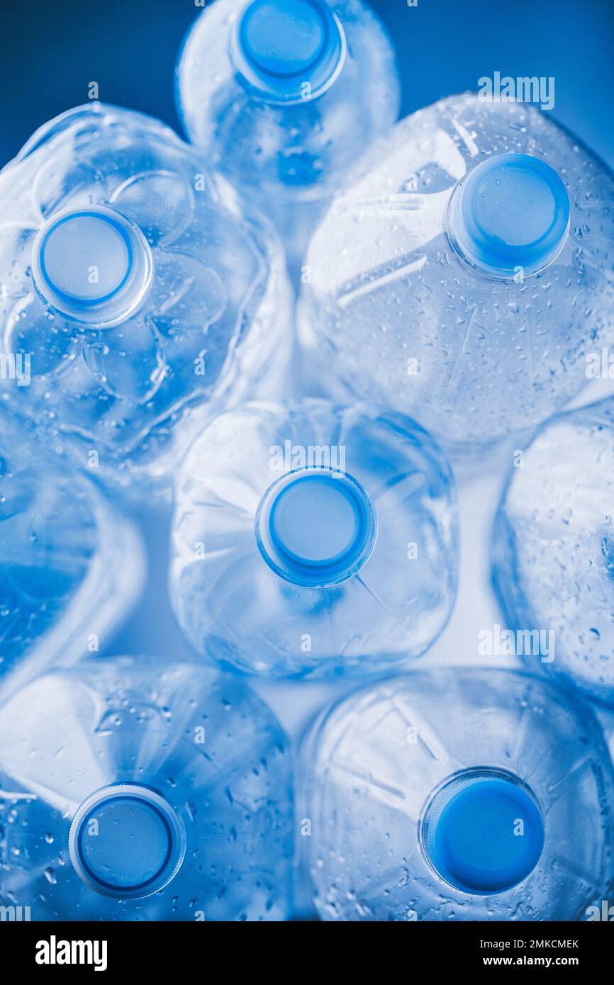 Recycling of empty plastic bottles, for separate waste collection and ...