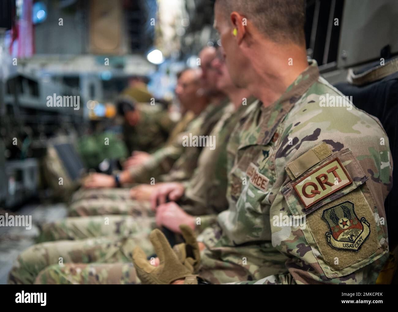 U.S. military personnel assigned to the 387th Air Expeditionary ...