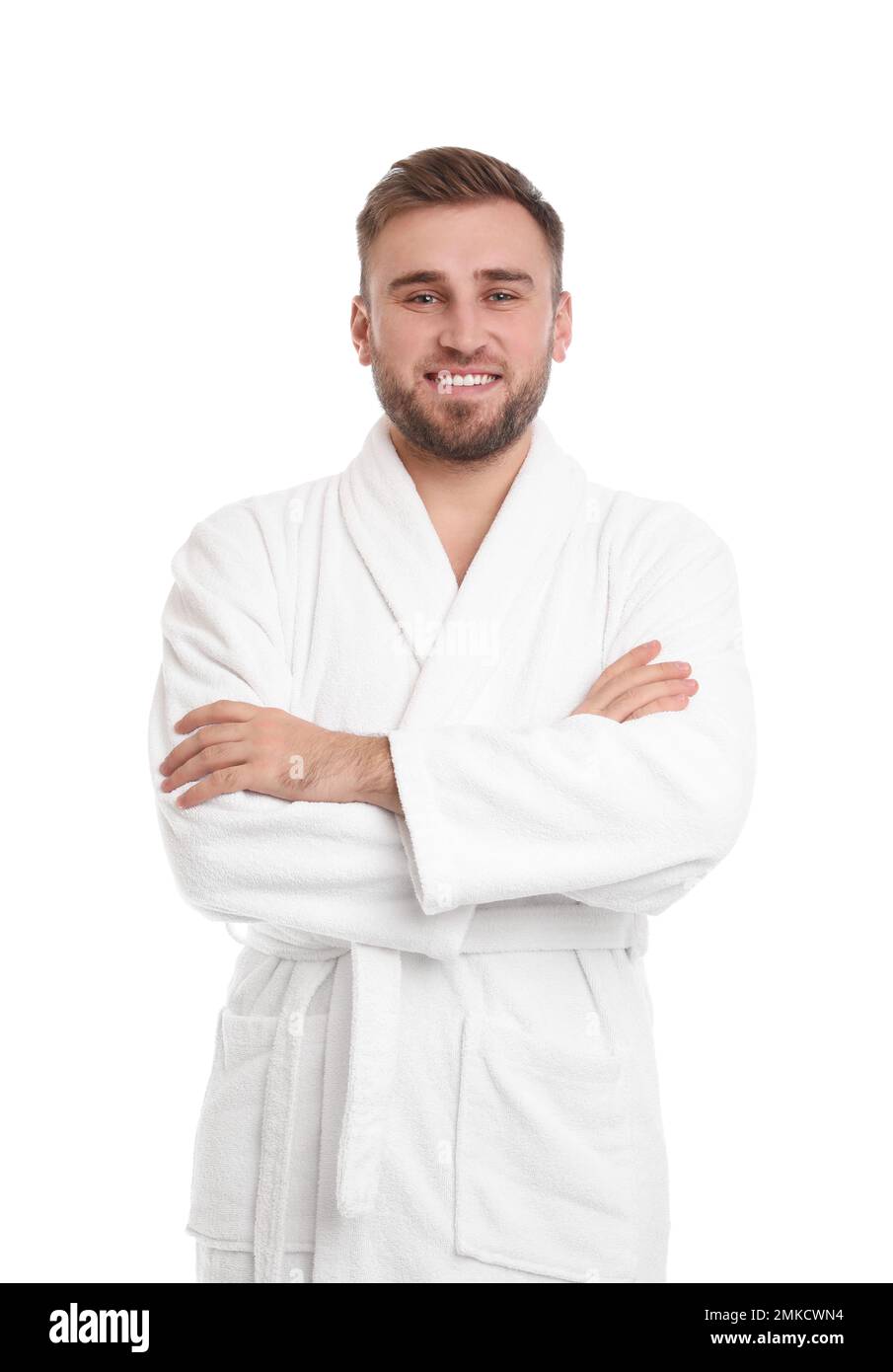 Young handsome man after bath hi-res stock photography and images - Alamy