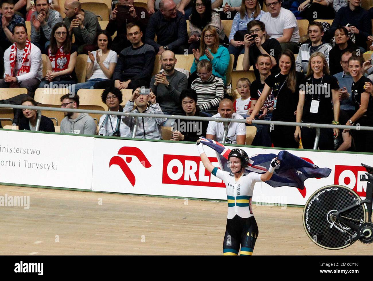 Australia's Alexandra Manly celebrates after winning the Women's Points ...