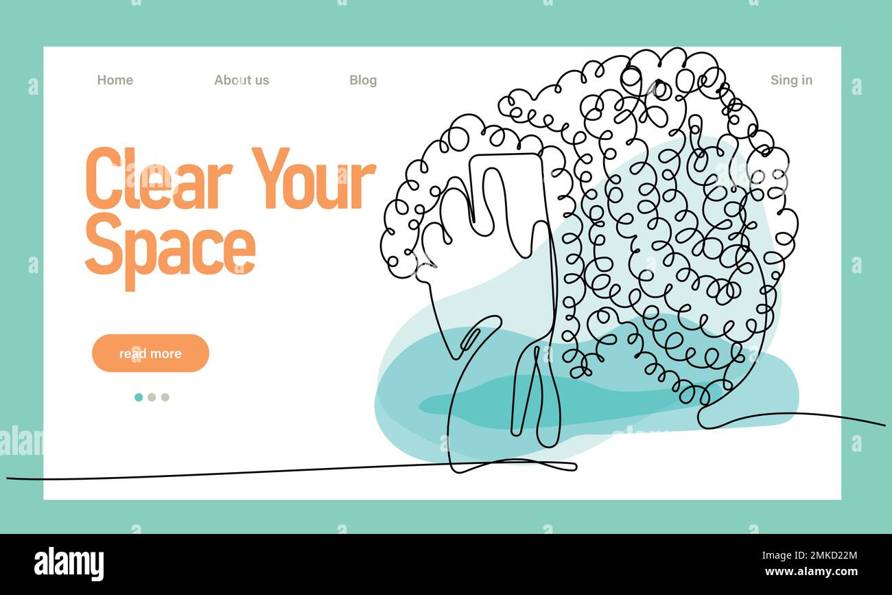 Continuous one line drawing of hand wearing rubber gloves cleaning ...