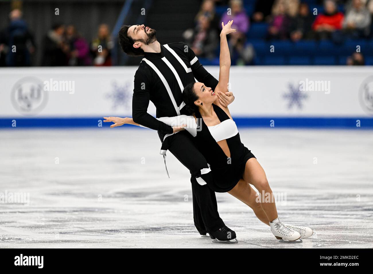 Espoo, Finland. 28th Jan, 2023. Jennifer JANSE van RENSBURG & Benjamin ...