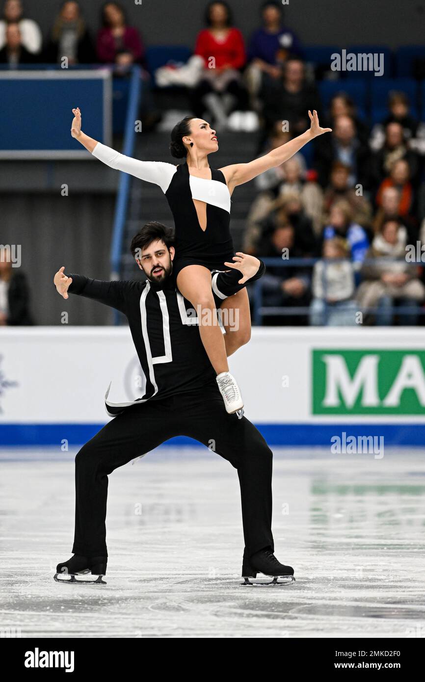 Espoo, Finland. 28th Jan, 2023. Jennifer JANSE van RENSBURG & Benjamin ...