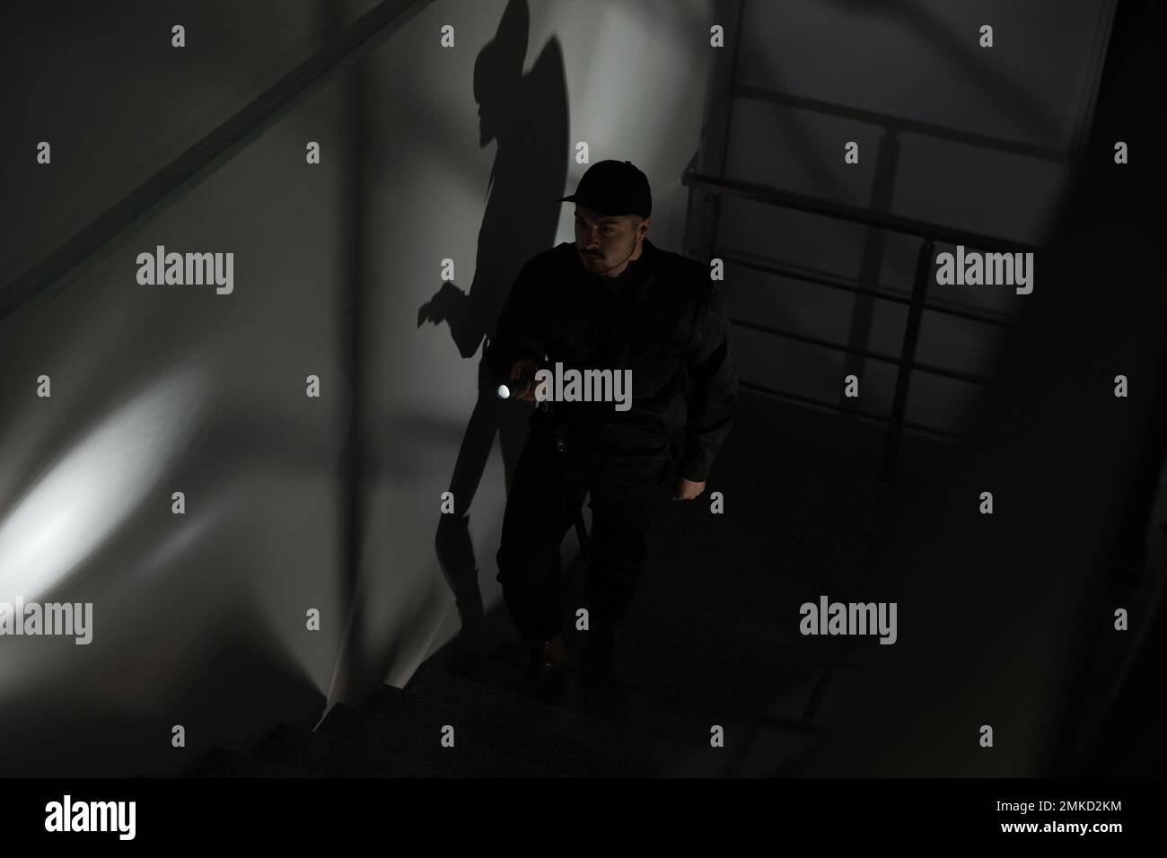 Guard going stairs hi-res stock photography and images - Alamy