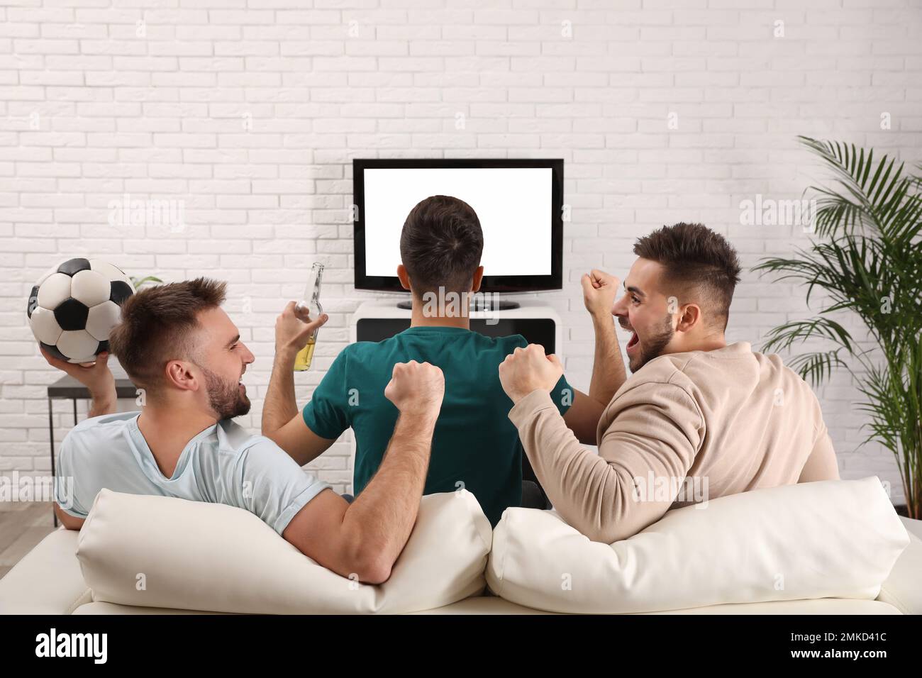 Friends Watching Football On Tv