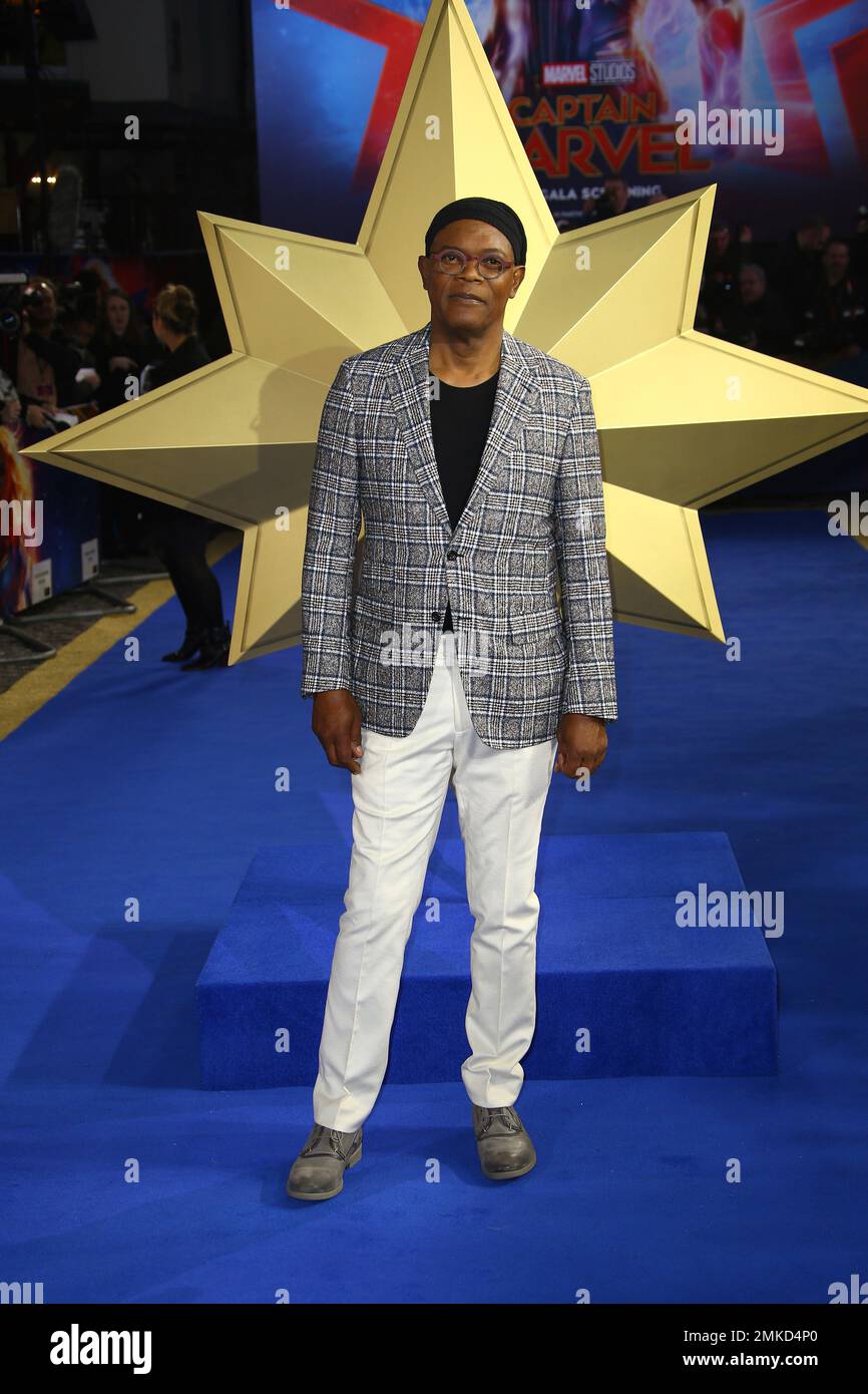 Actor Samuel L. Jackson poses for photographers upon arrival at the ...