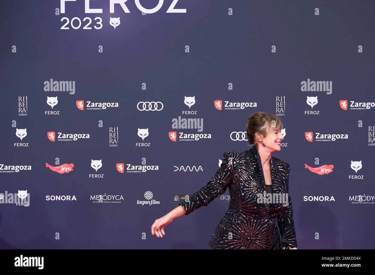 January 28, 2023, Zaragoza, Aragon, Spain: Emma Suarez attends Feroz ...