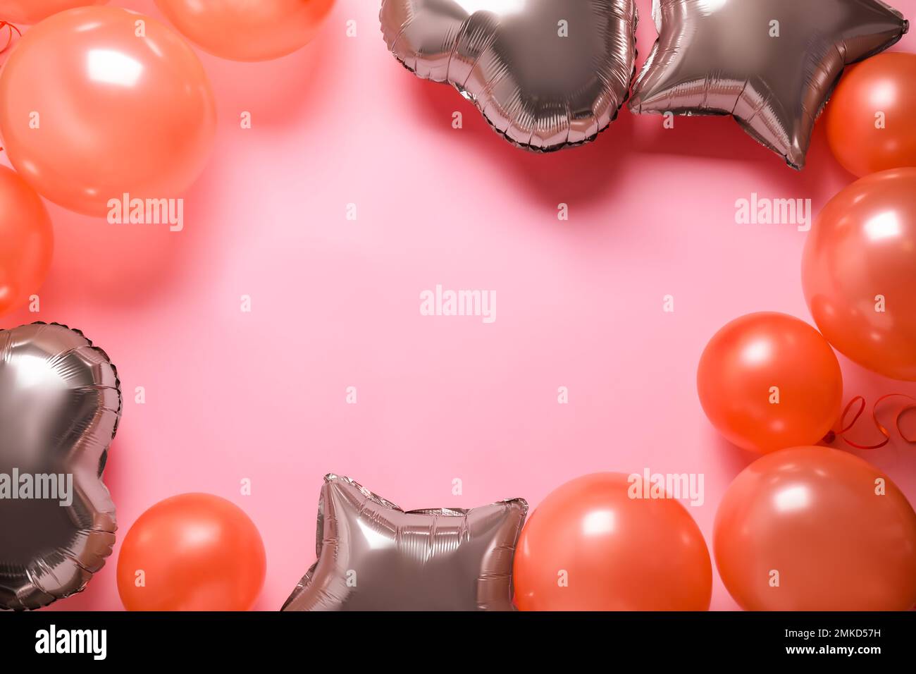 Party invitation frame balloons color hi-res stock photography and ...