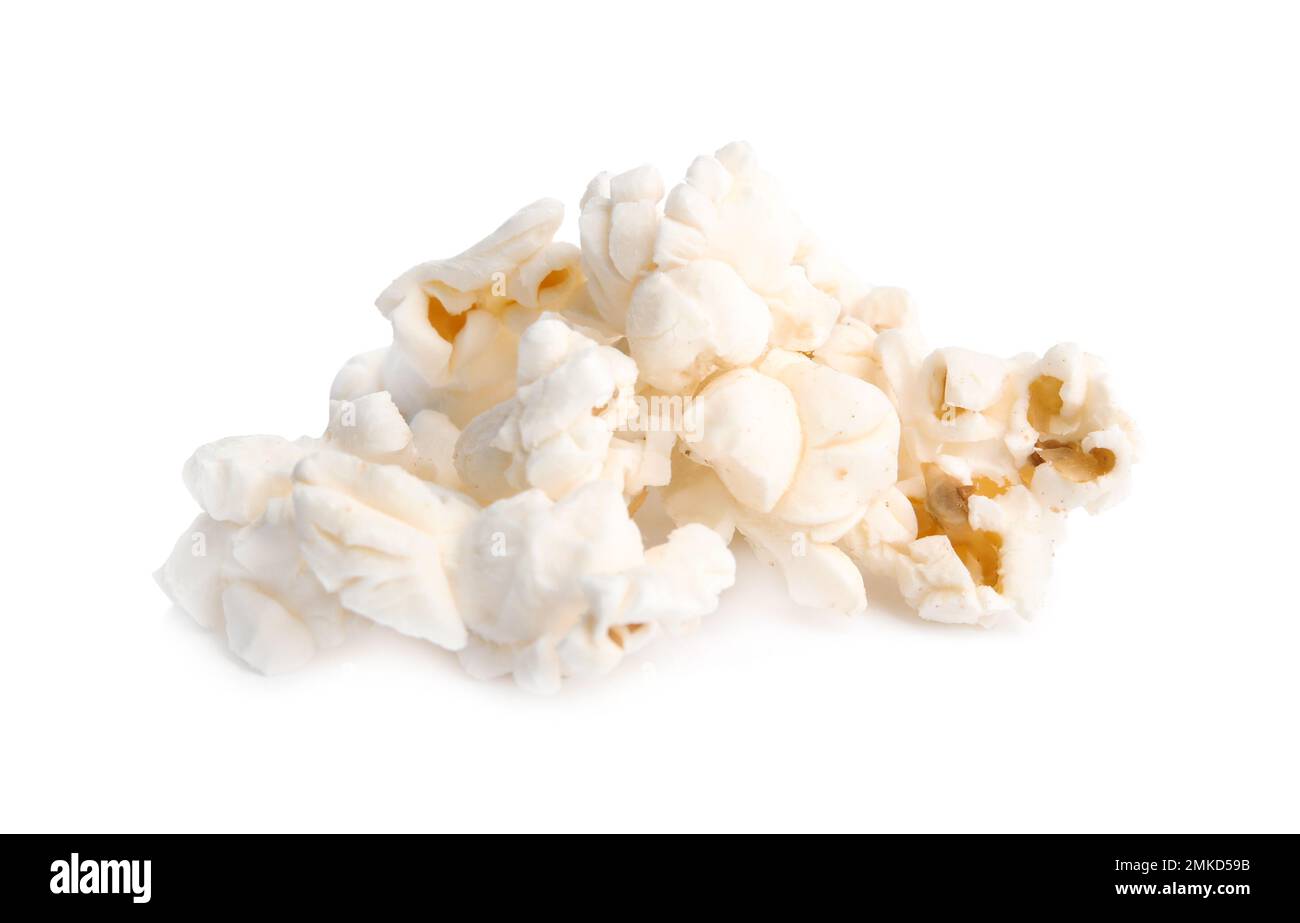 Tasty fresh pop corn isolated on white Stock Photo - Alamy