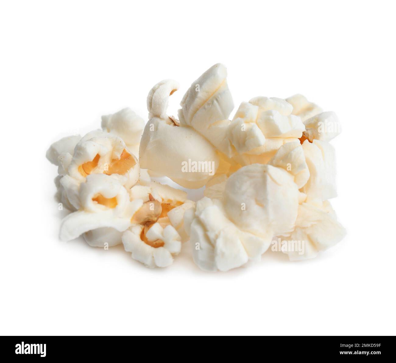 Tasty fresh pop corn isolated on white Stock Photo - Alamy