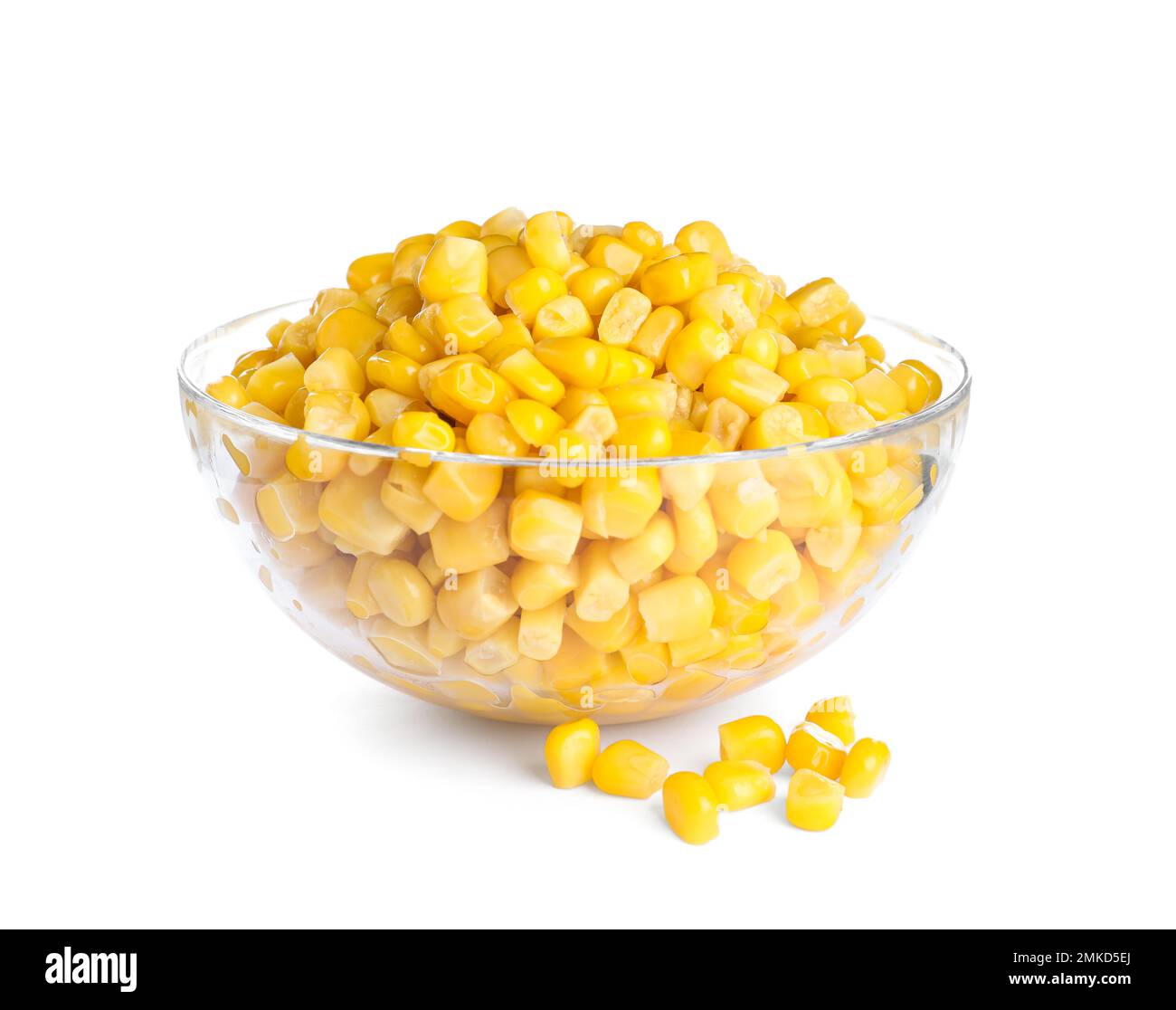 Delicious canned corn in bowl isolated on white Stock Photo - Alamy