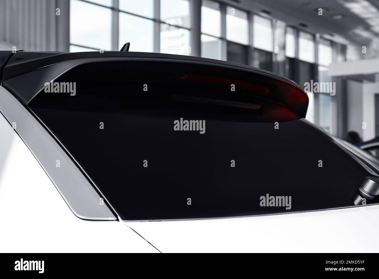 Modern car with tinting foil on window, closeup Stock Photo - Alamy