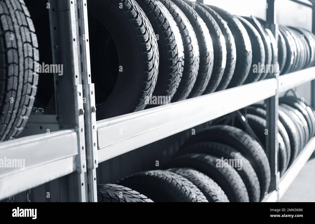 Tyre rack hi-res stock photography and images - Alamy