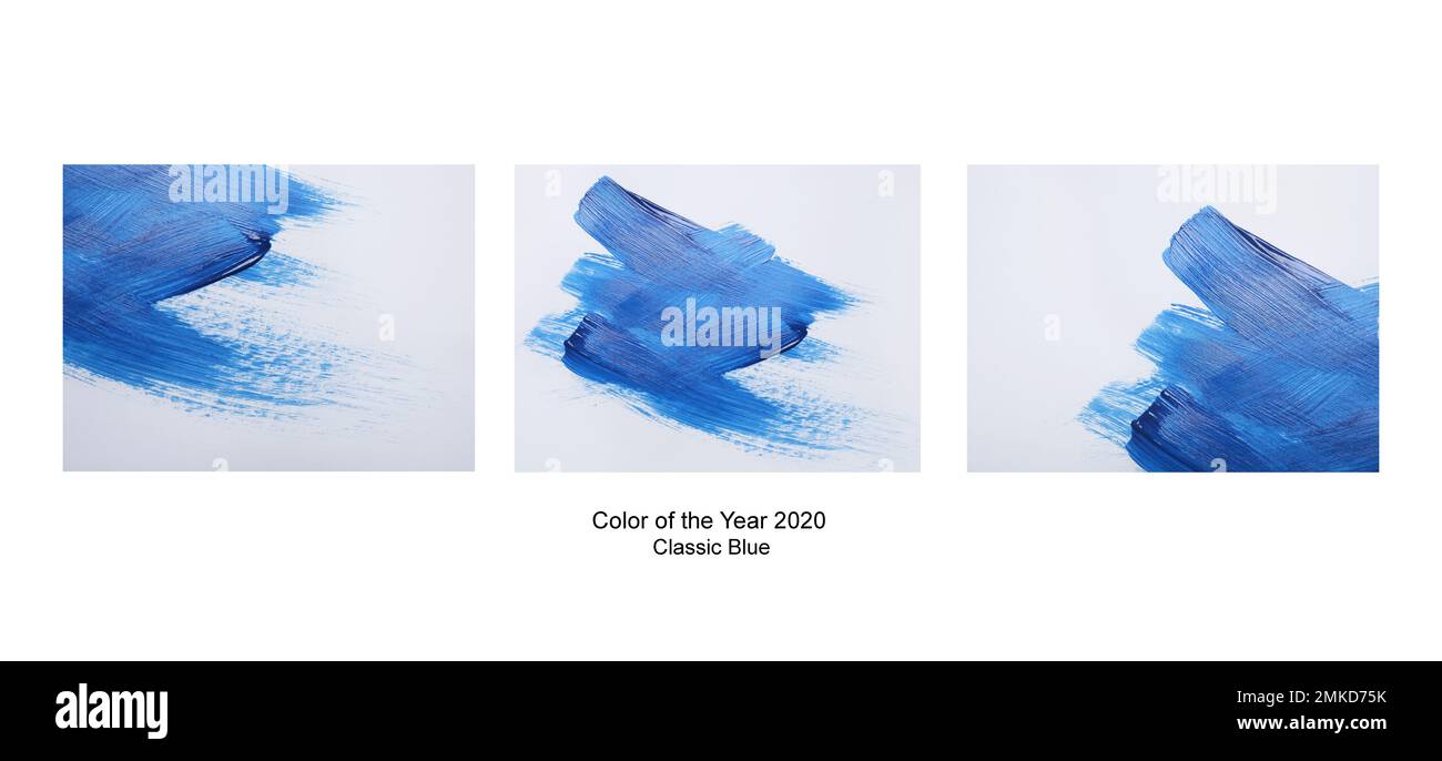 Collage made with photos inspired by color of the year 2020 (Classic ...