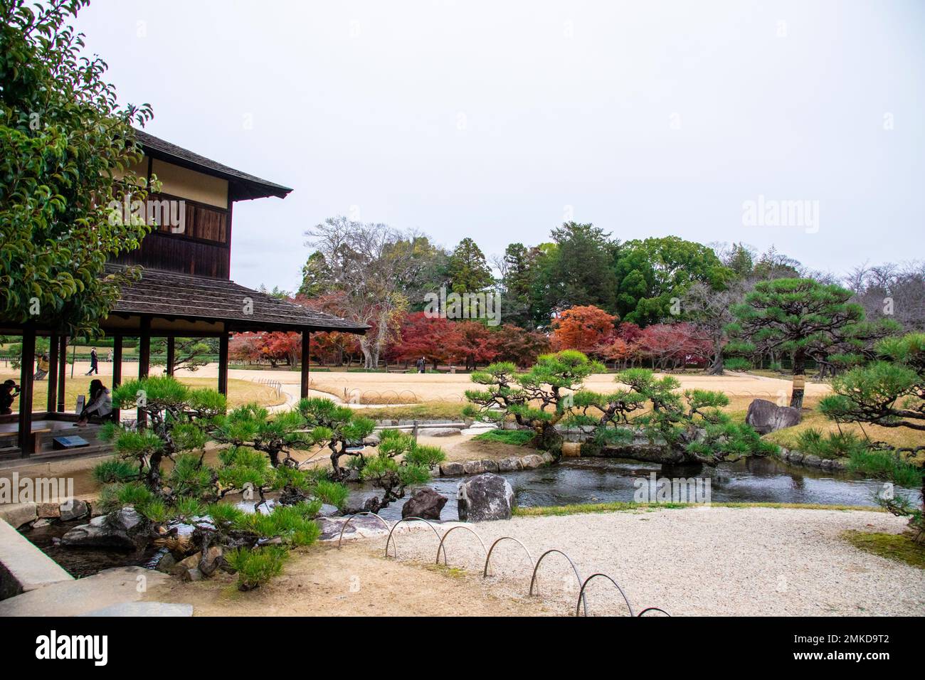 Okayama Japan 5th Dec 2022: the view of Korakuen, a Japanese garden ...