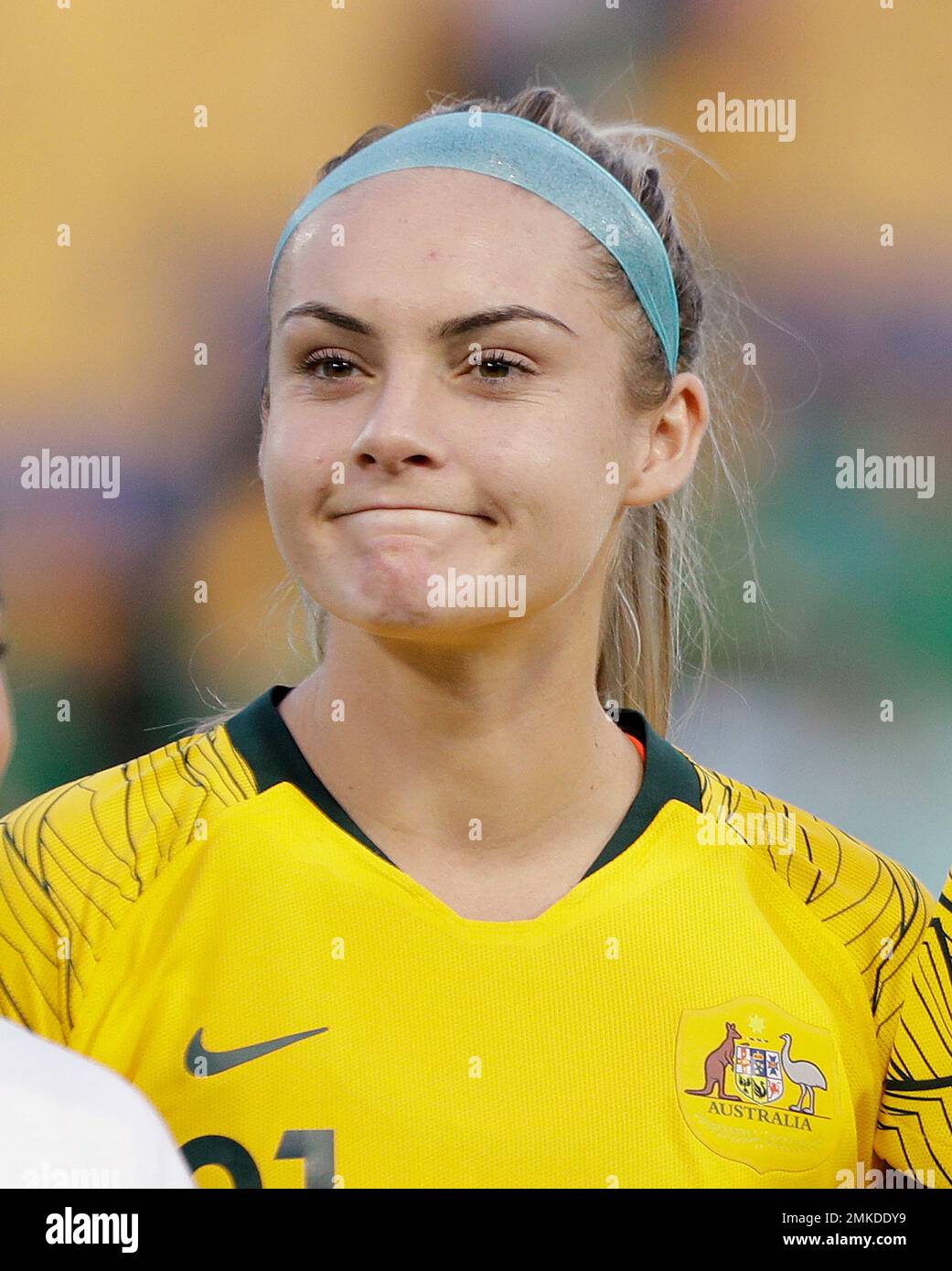 Australia's Ellie Carpenter is photographed before their Cup of Nations ...