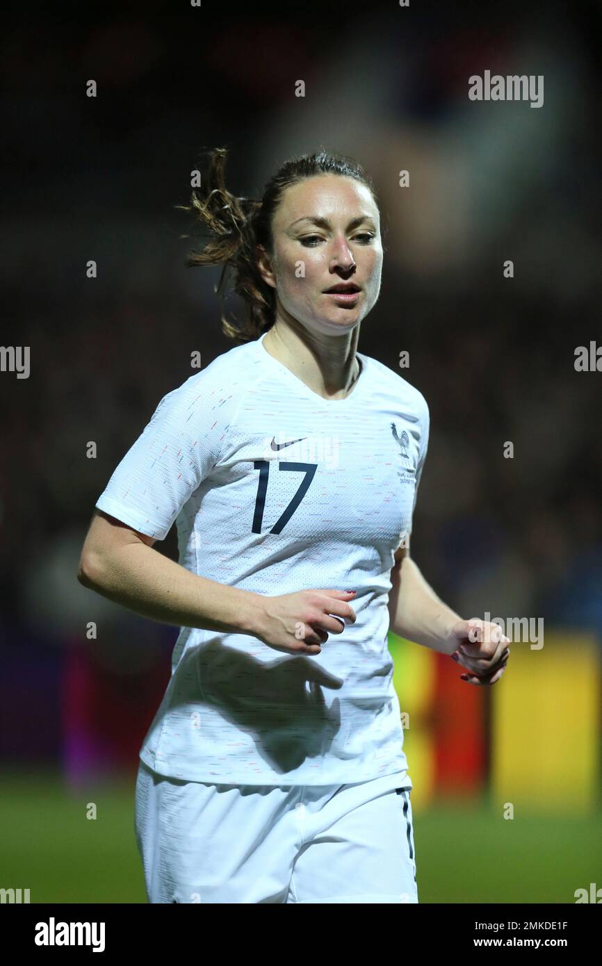 France forward Gaetane Thiney looks on during a women's international ...