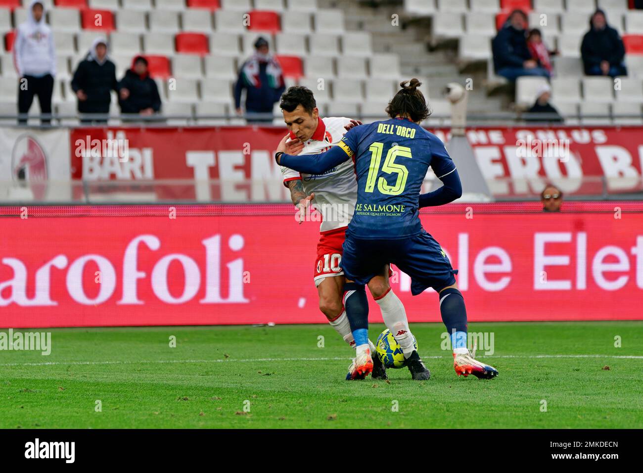 San Nicola stadium, Bari, Italy, January 28, 2023, Ruben Botta (SSC ...