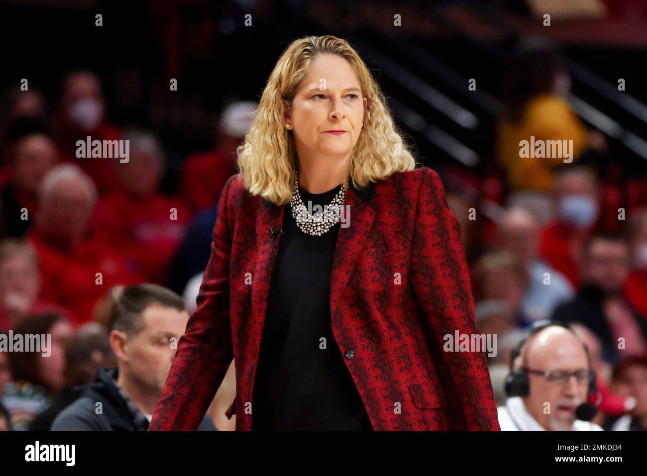 Maryland head coach Brenda Frese during an NCAA college basketball game ...