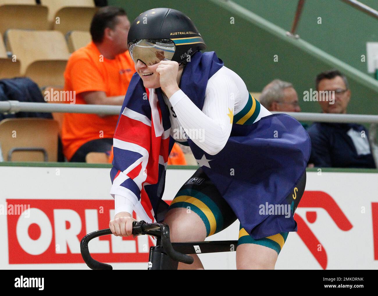 Australia's Stephanie Morton celebrates after winning the women's team ...